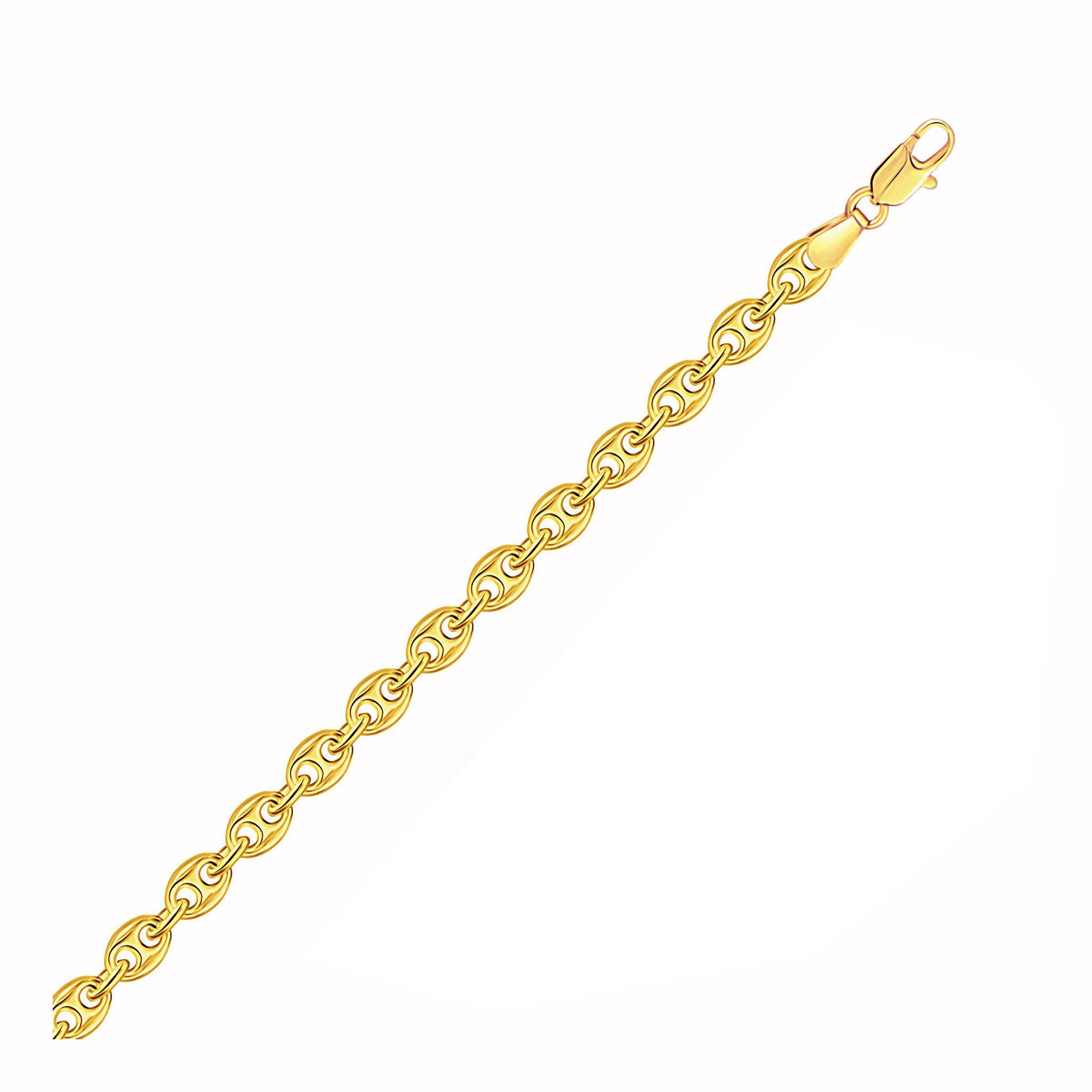 Puffed Mariner Bracelet 4.7mm – The Good Gold Store